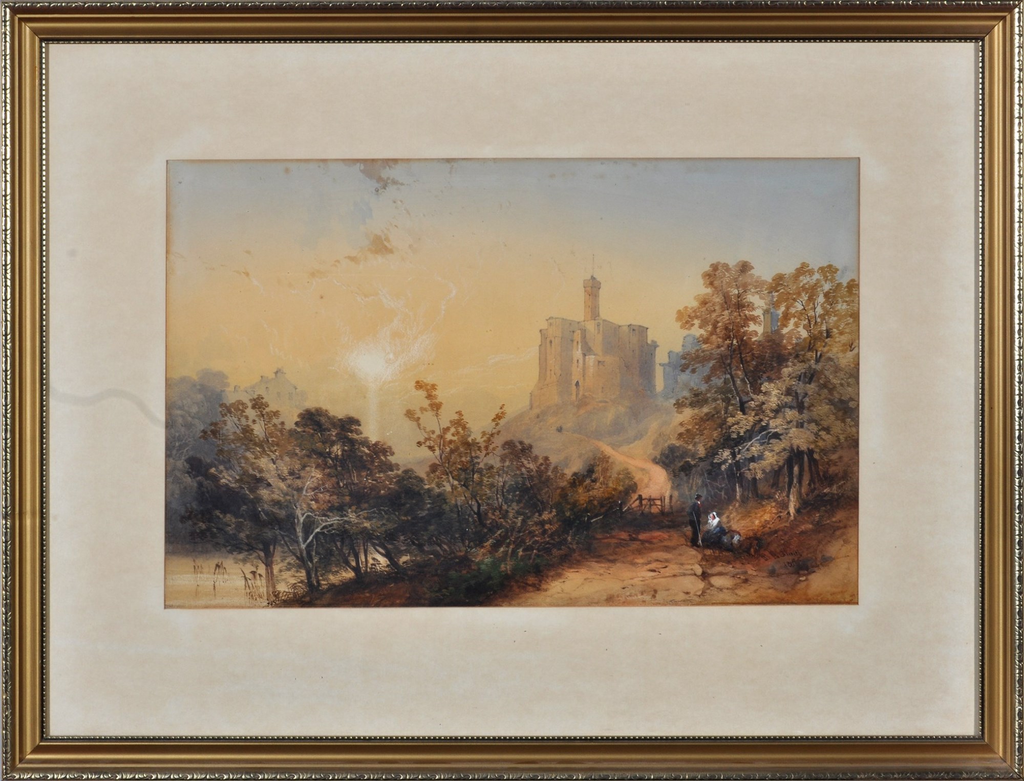 Lot 107 - James Burrell Smith (1824-1897) ''Warkworth