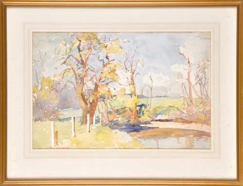 Lot 337 - Mabel Violet MacGeorge A TREE-LINED POND
