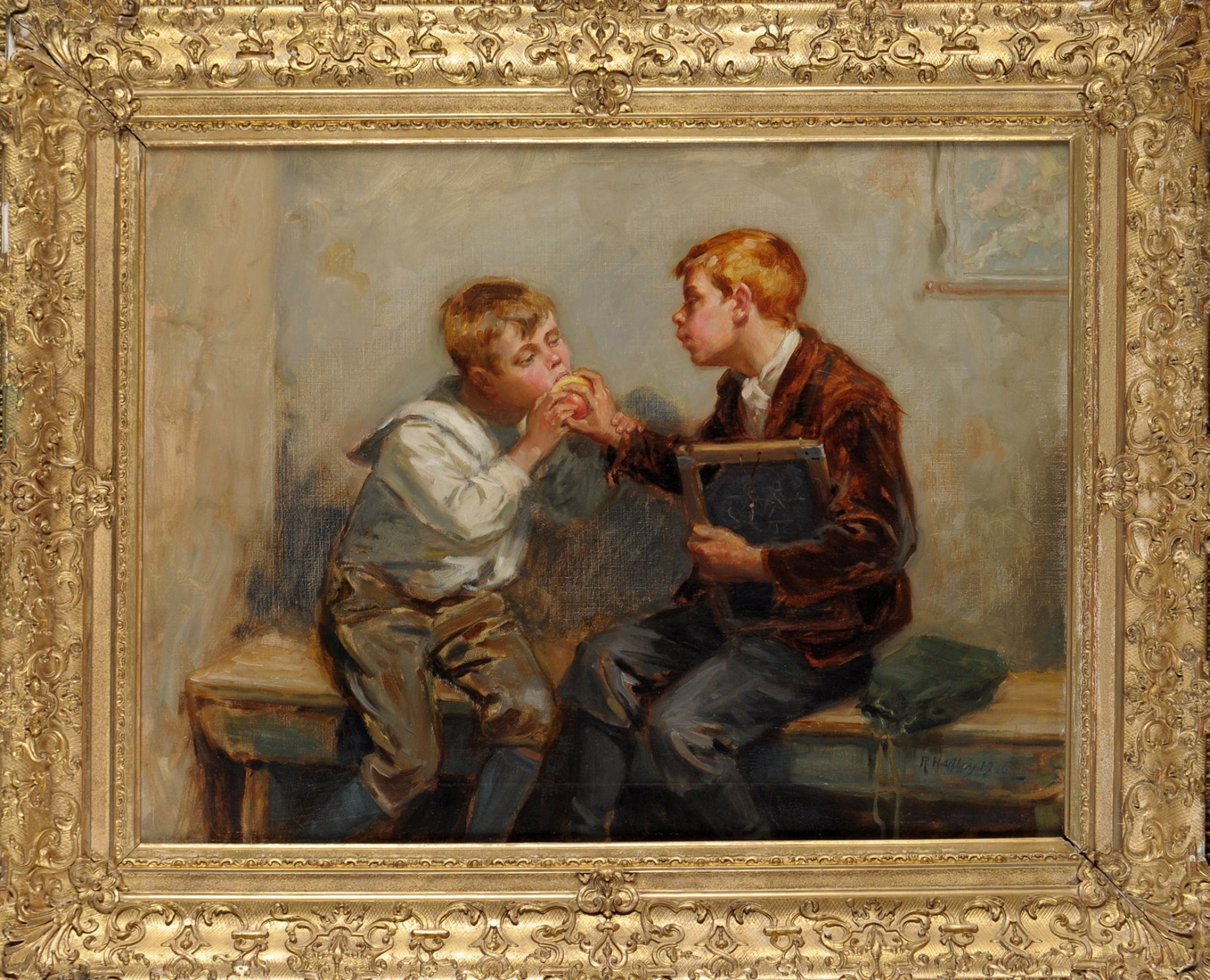 Lot 194 - Ralph Hedley, RBA (1848-1913) TWO SCHOOLBOYS