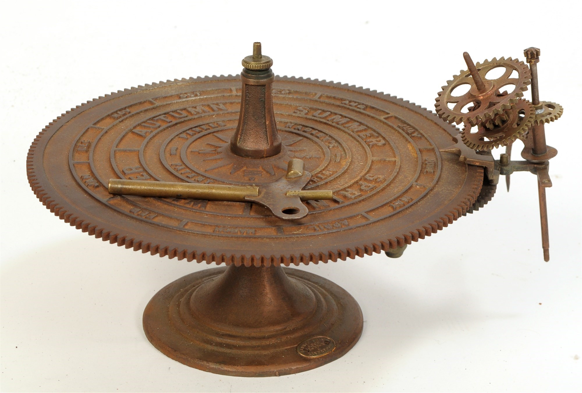 Lot 525 - Part of a Parkes & Hadley Orrery, the table