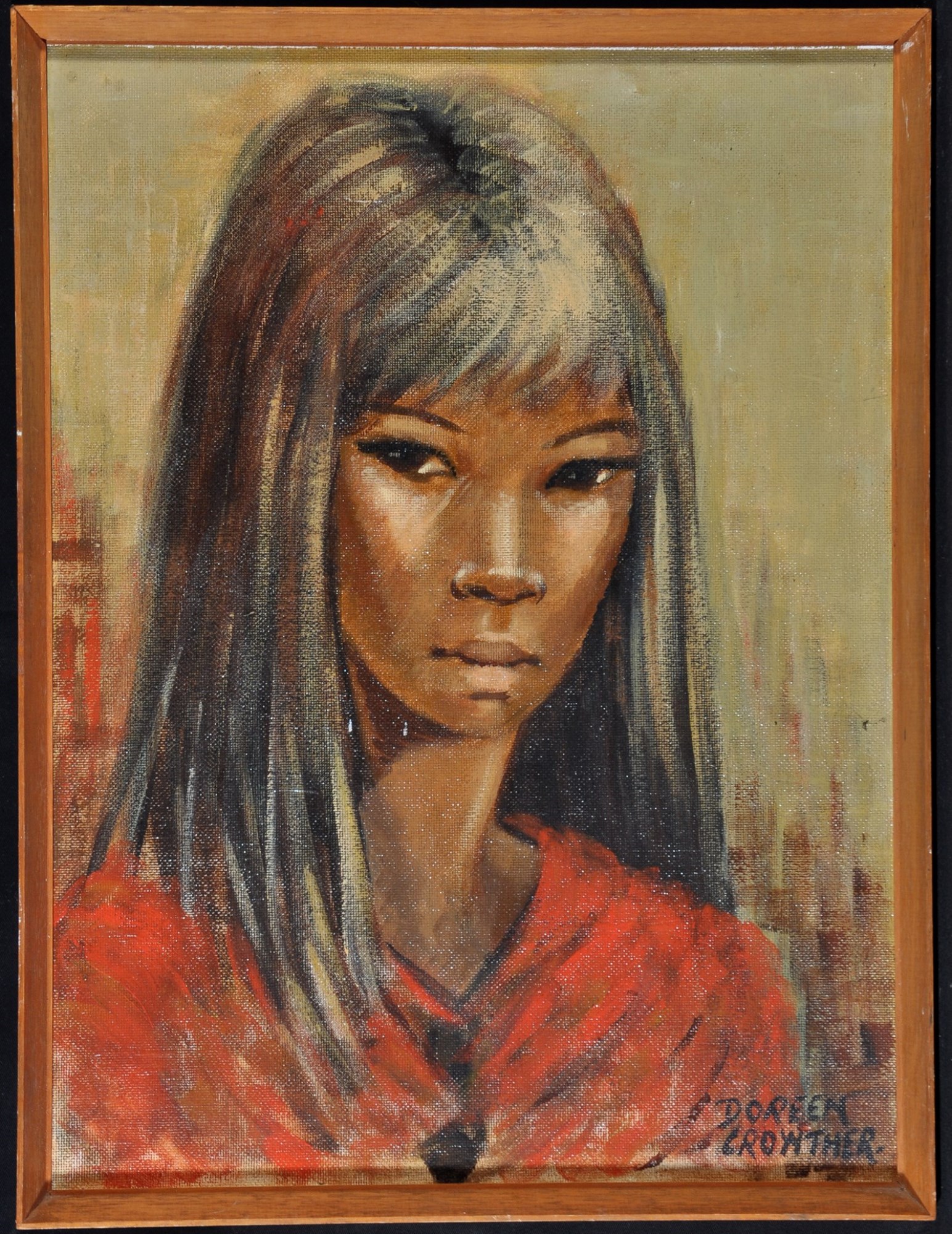 Doreen Crowther Portrait of a young - auctions & price archive