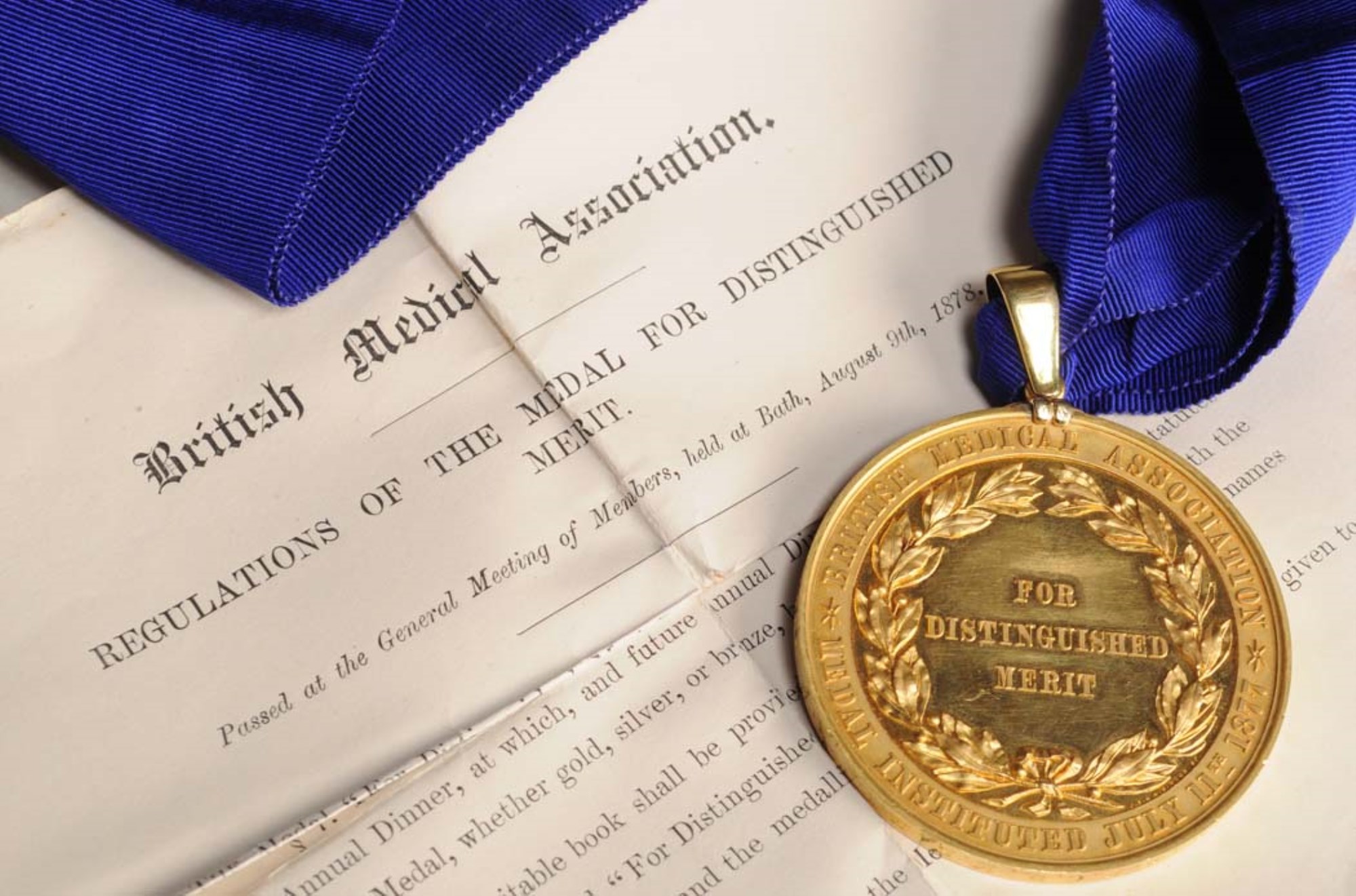 Lot 1003 - A British Medical Association gold medal,