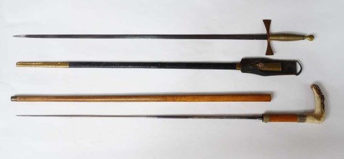 Lot 1068 - A late 19th/early 20th Century sword stick,