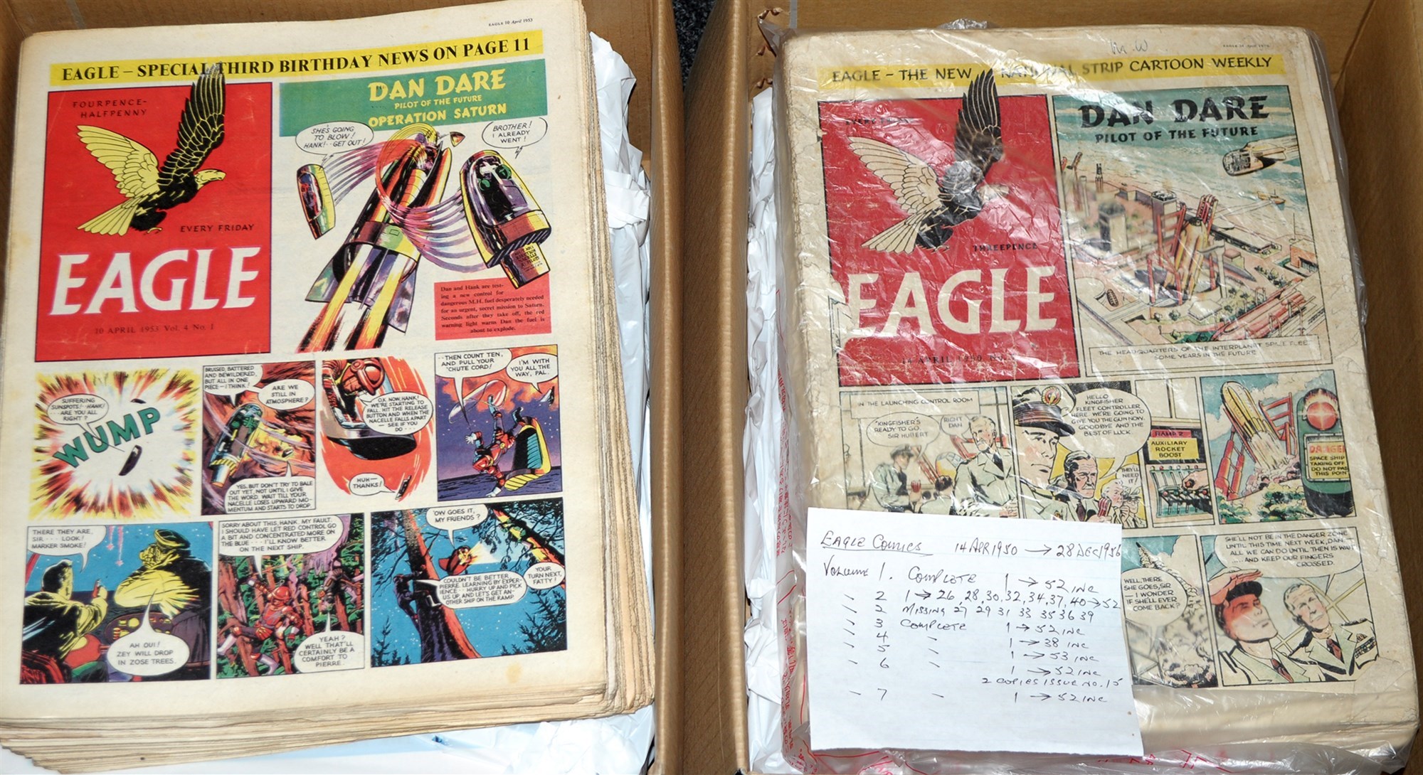 Lot 8 - The Eagle comic, vol. 1, No's. 1-52 inclusive;