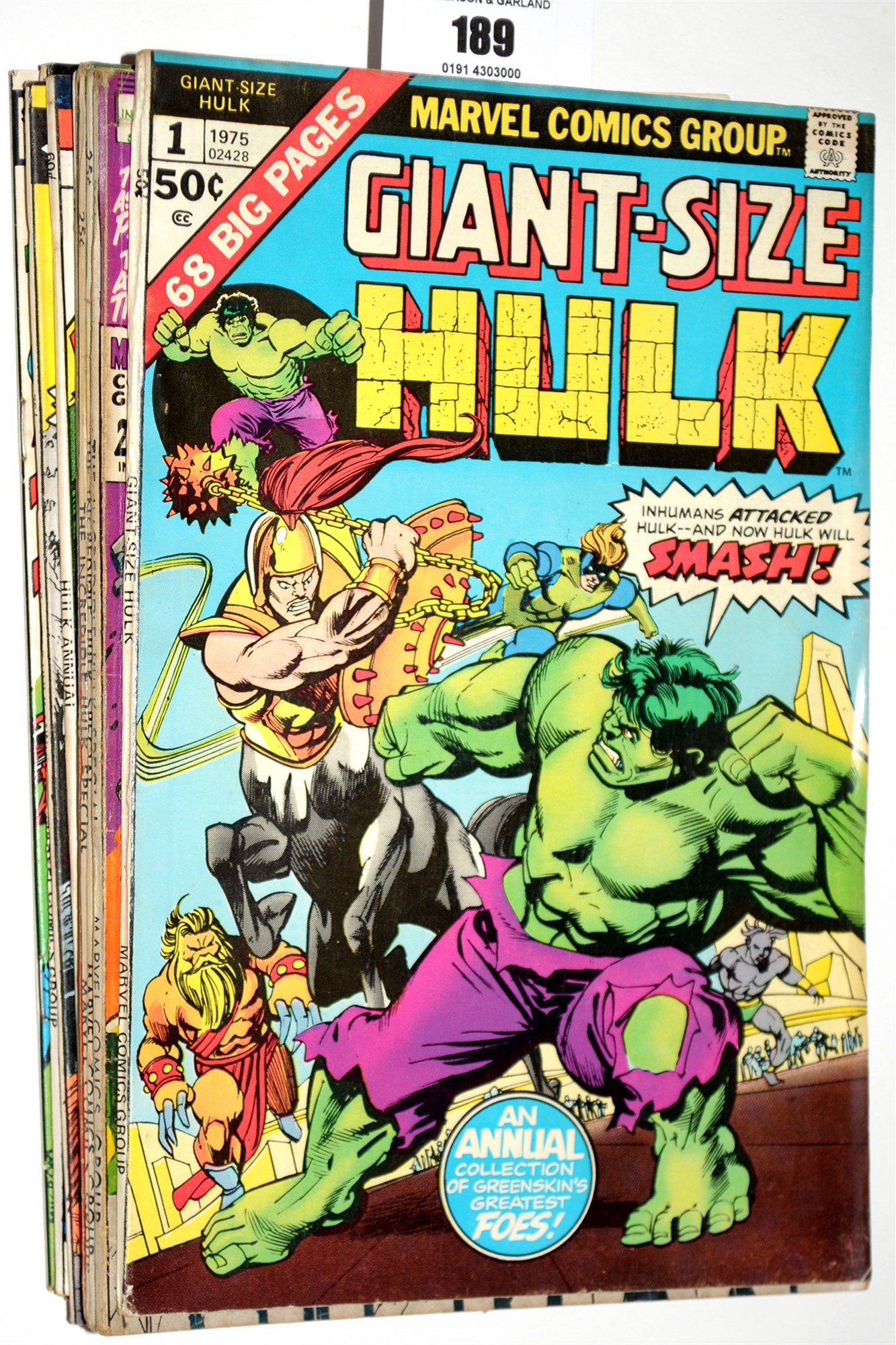Lot 189 - The Incredible Hulk King-Size Special Annual,