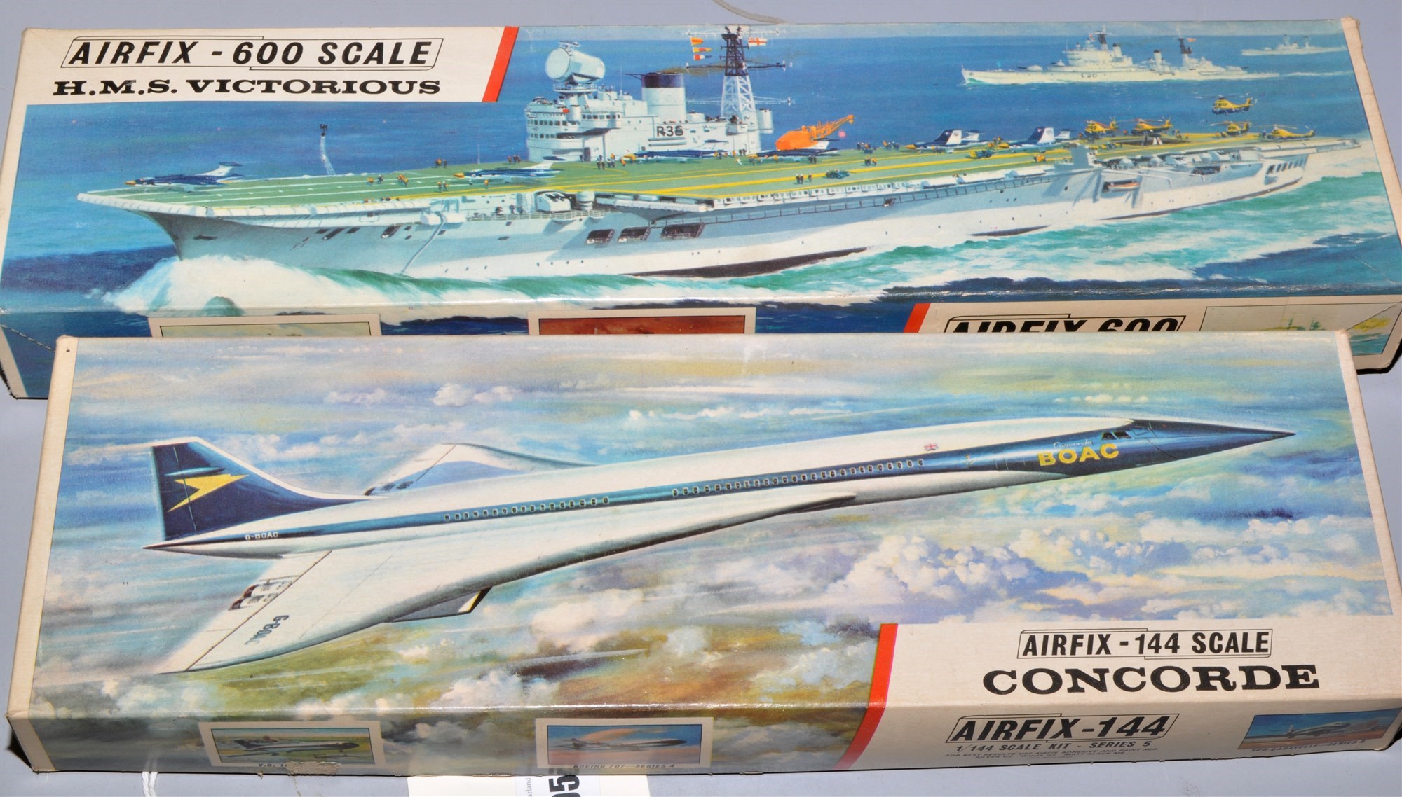 Lot 1005 - Two Airfix model kits, to include; 1/144