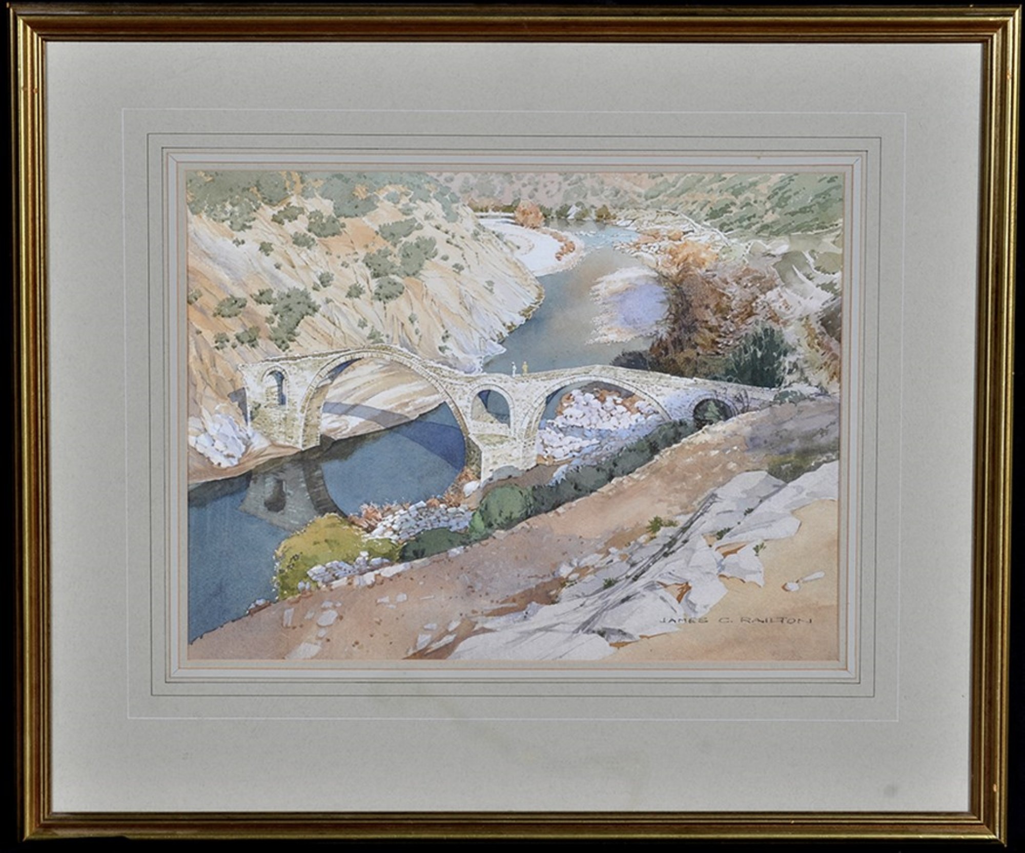 James Coates Railton (1920- ) A river - auctions & price archive