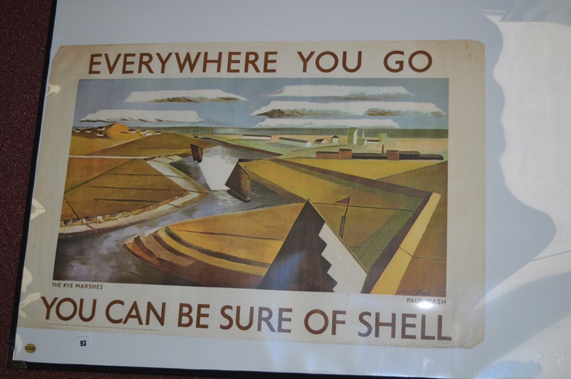 Lot 93 - 'Shell' advertising poster, 1969 reprint of