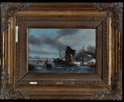 Lot 1745 - A follower of Adreas Schelfhout - skaters