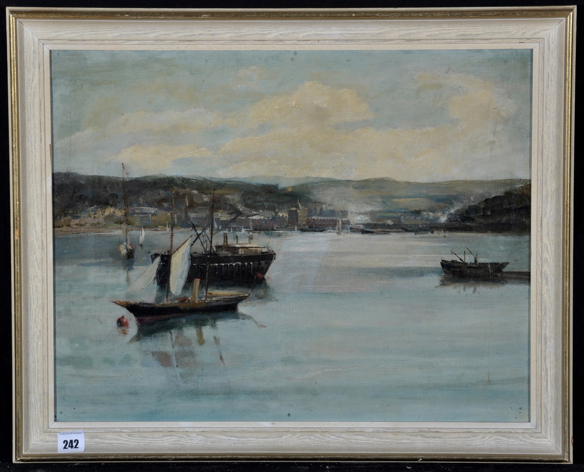 20th Century British School - a steam - auctions & price archive