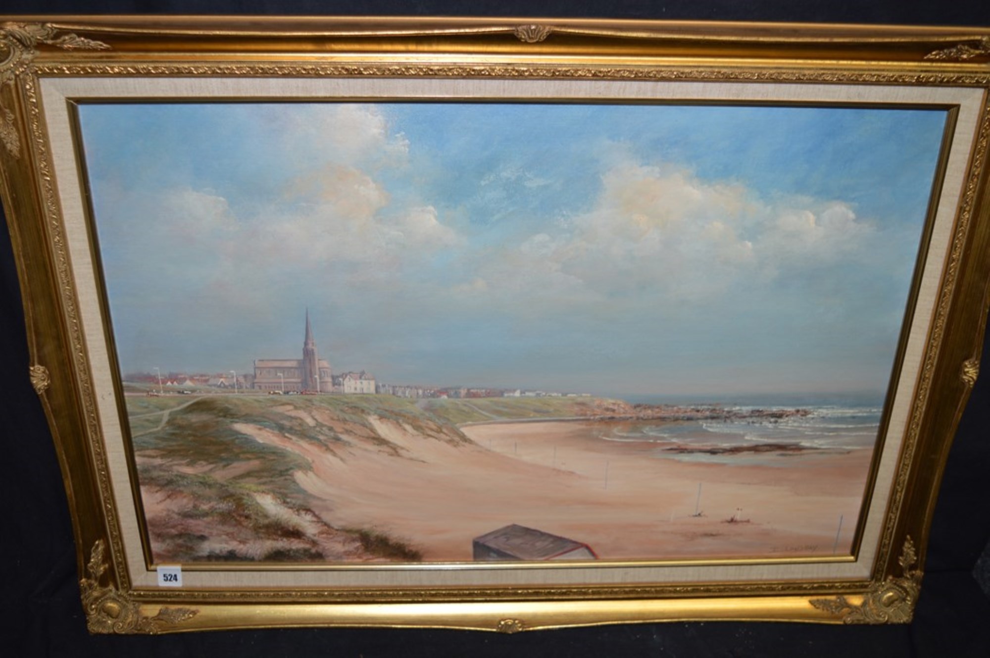 Lot 524 - Ivan Lindsay - Tynemouth Long sands with St.