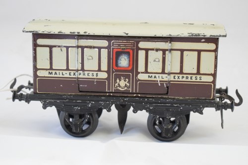 Lot 1553 - Bing 1-gauge Mail-Express tender, with