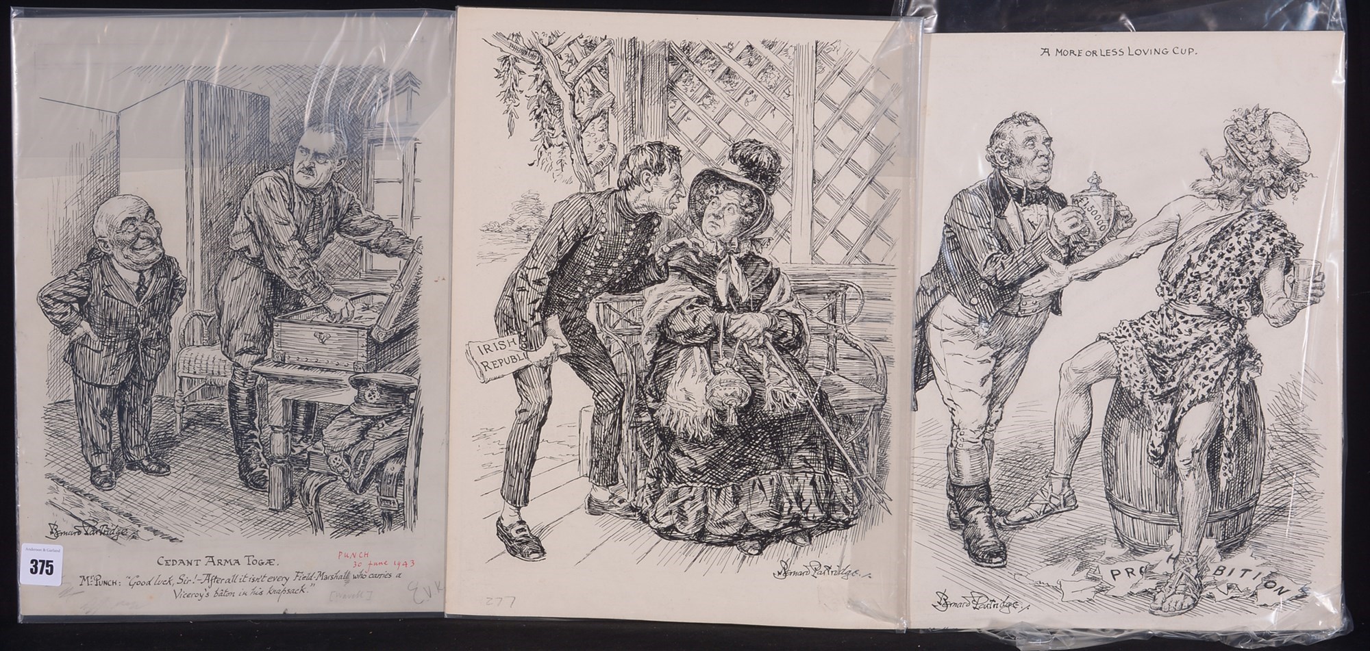 Lot 375 - Bernard Partridge - ''Cedant Arma Togae''