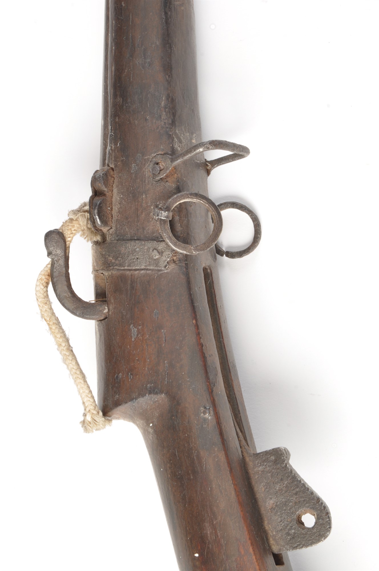 Lot 483 - A 19th Century Turkish matchlock jezail,