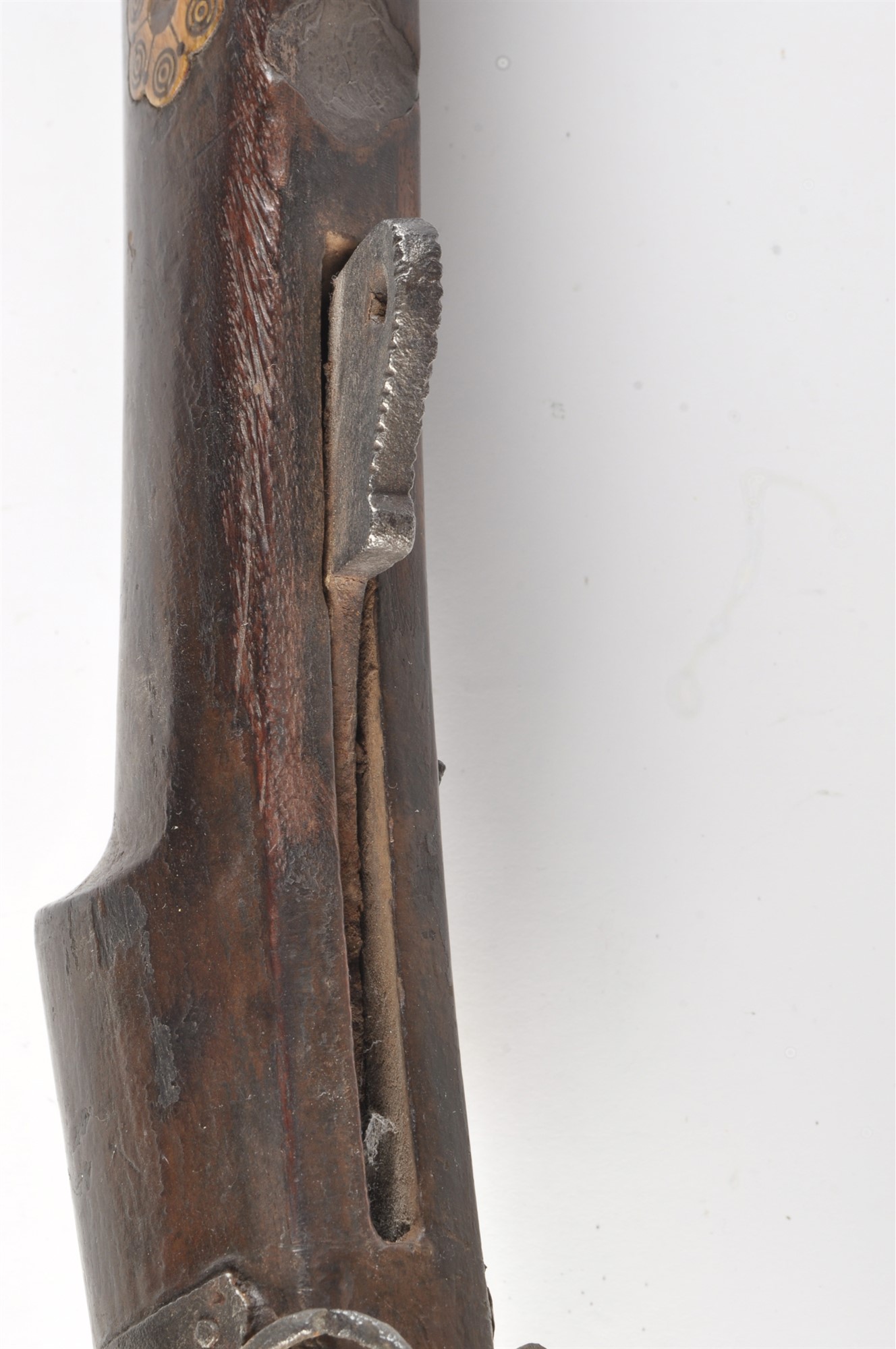 Lot 483 - A 19th Century Turkish matchlock jezail,