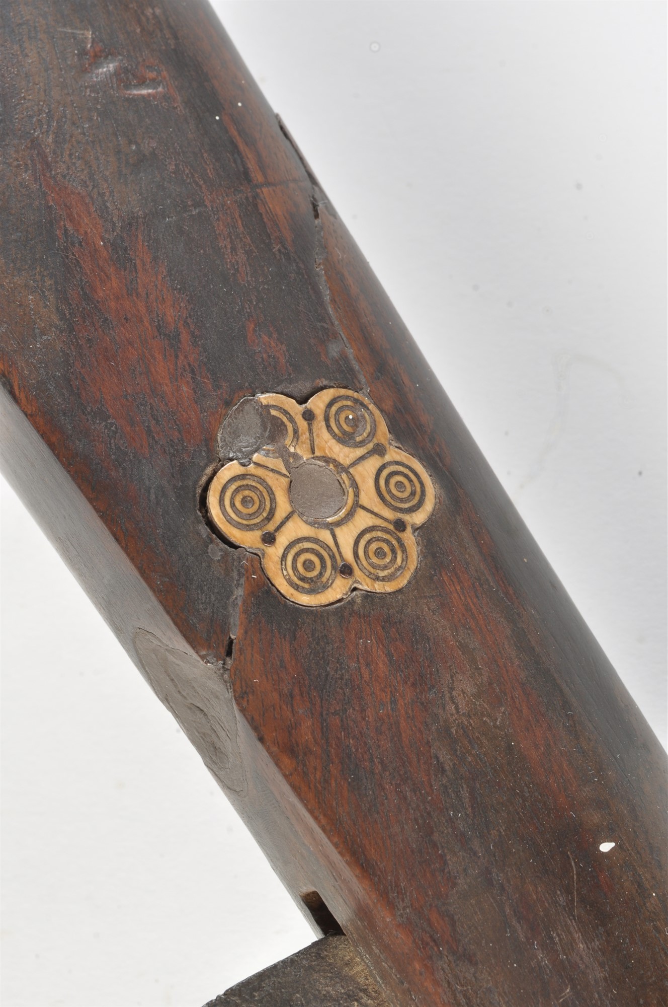 Lot 483 - A 19th Century Turkish matchlock jezail,