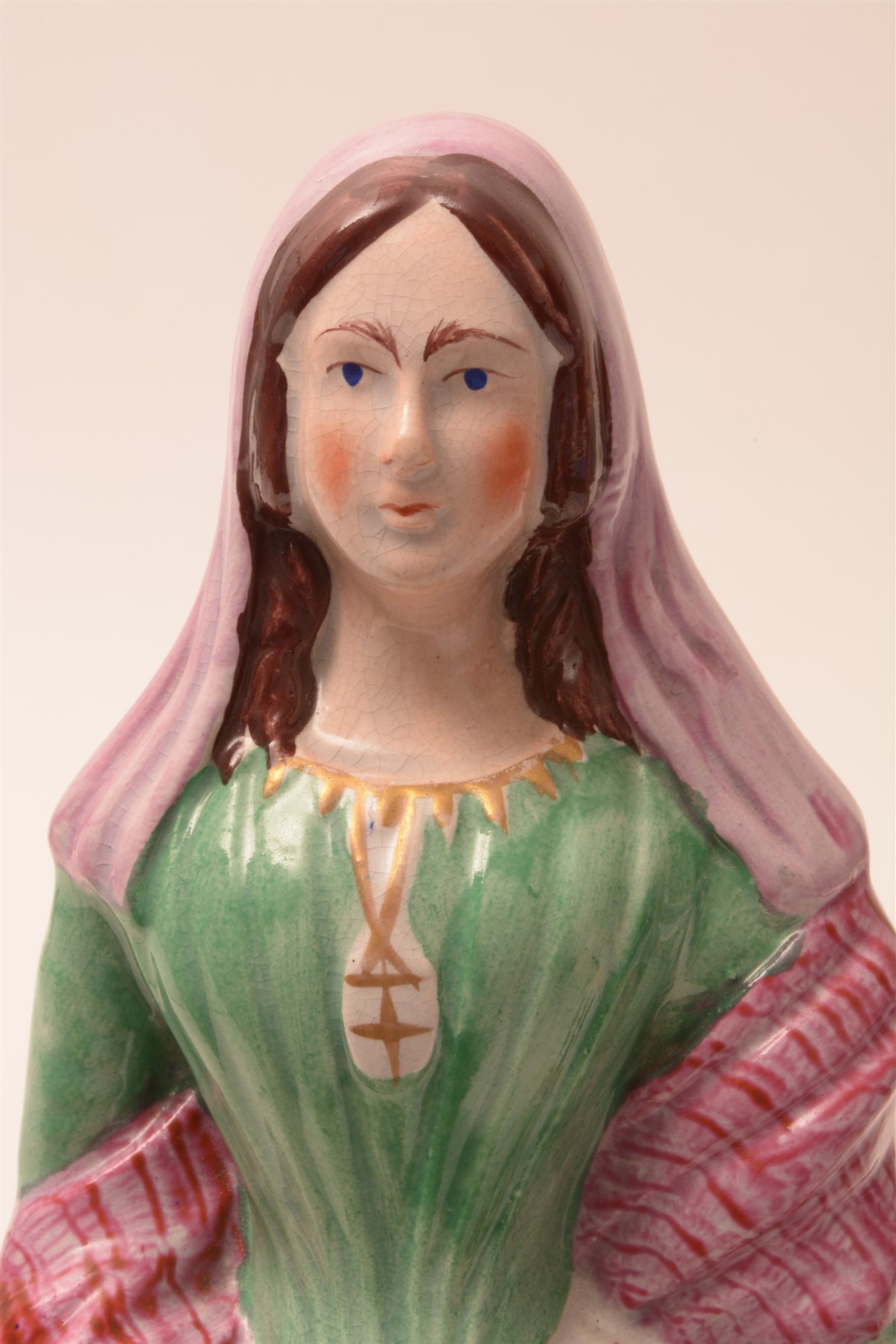 Lot 111 - Staffordshire flatback figure of Florence