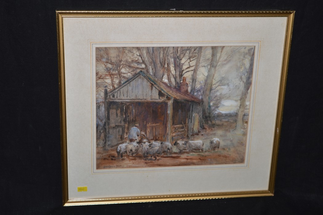 John William Howey farmer with sheep - auctions & price archive