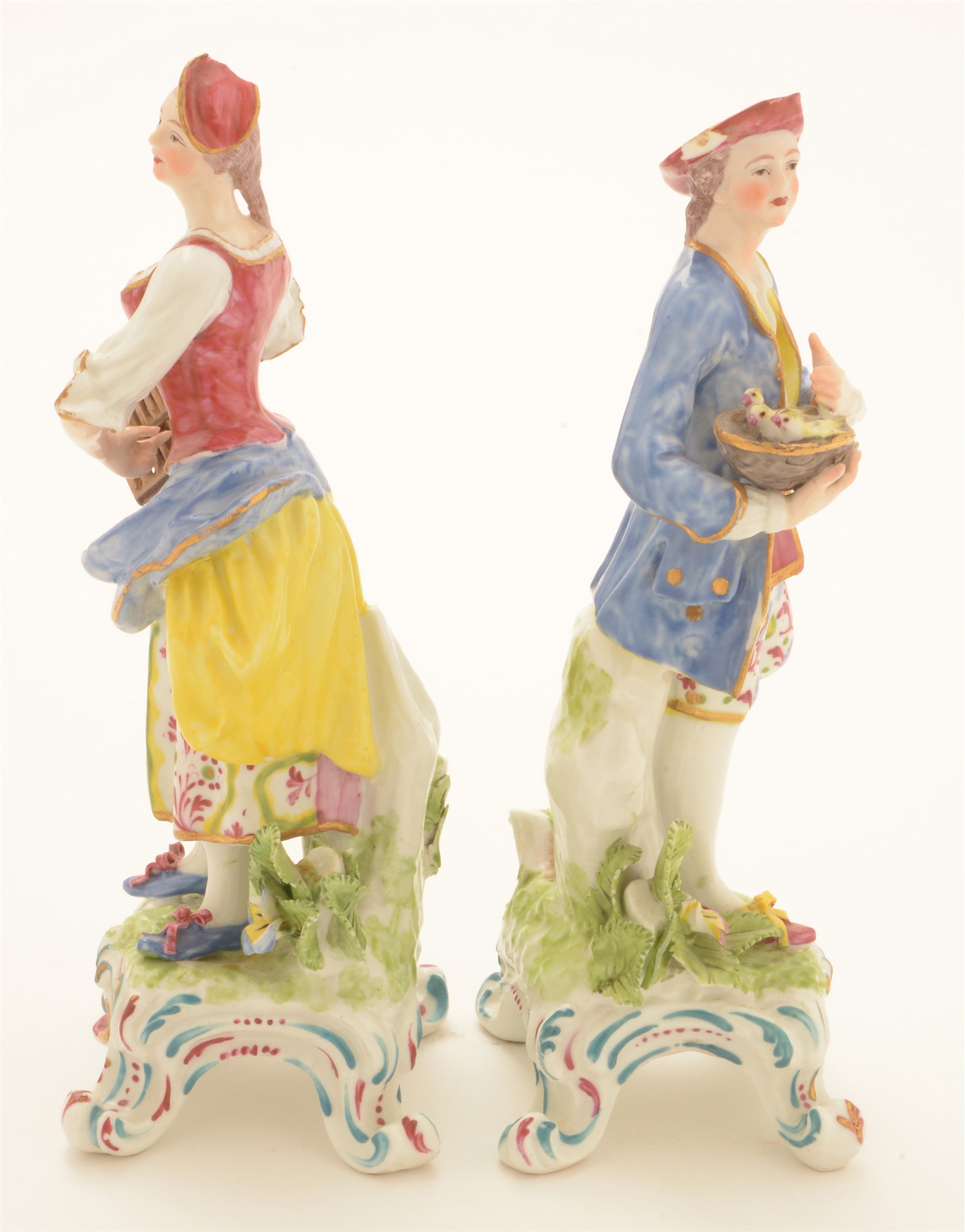 Lot 70 - Pair of Samson porcelain figures.