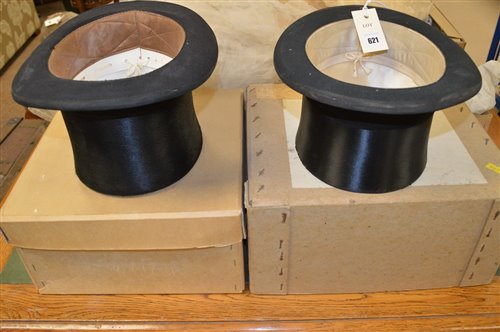 Lot 621 - Two top hats