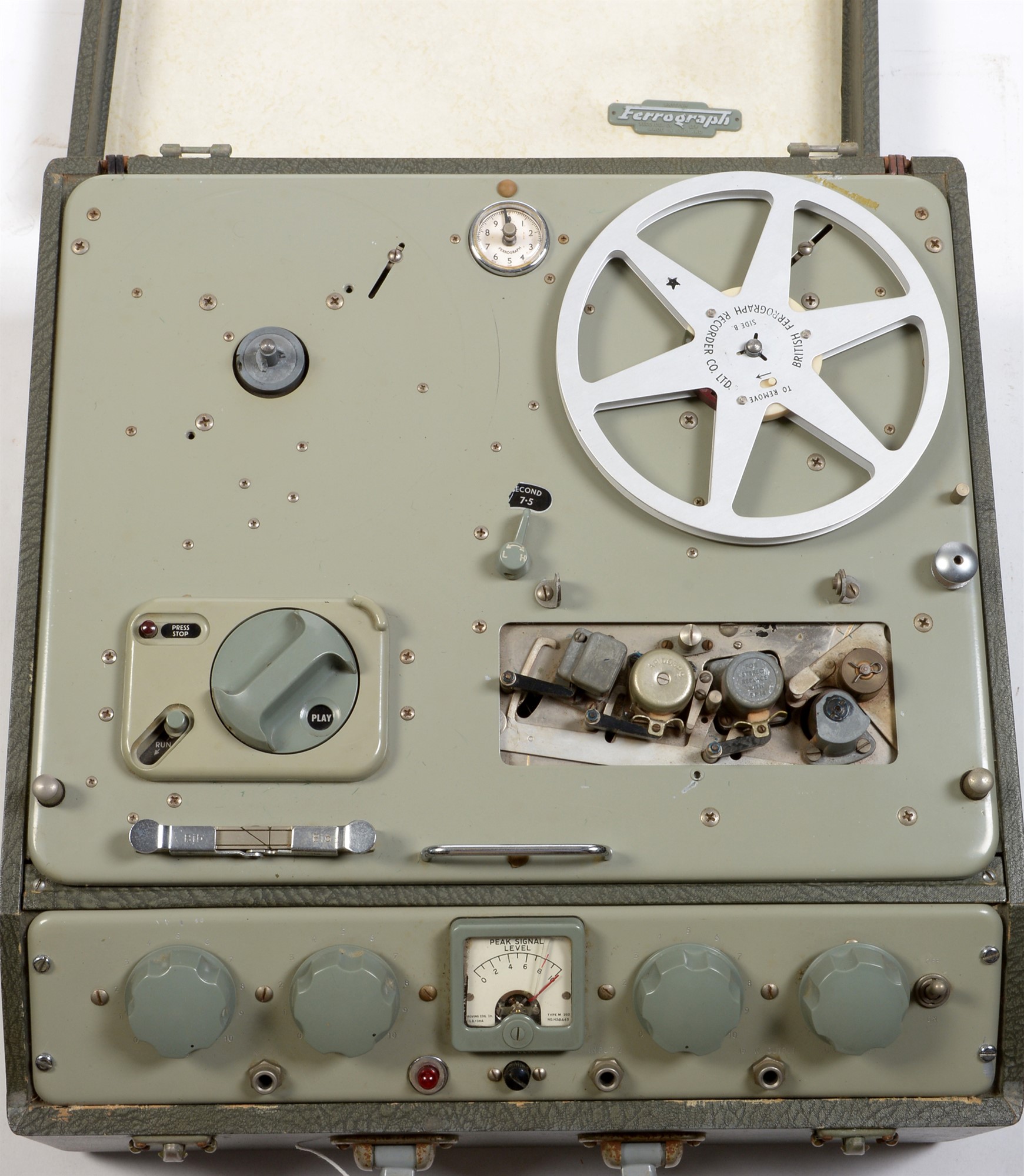 Lot 103 - Ferrograph and case.