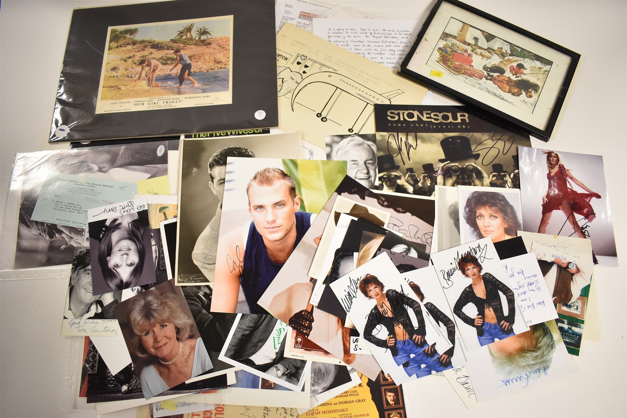 Celebrity signatures, including: George - auctions & price archive