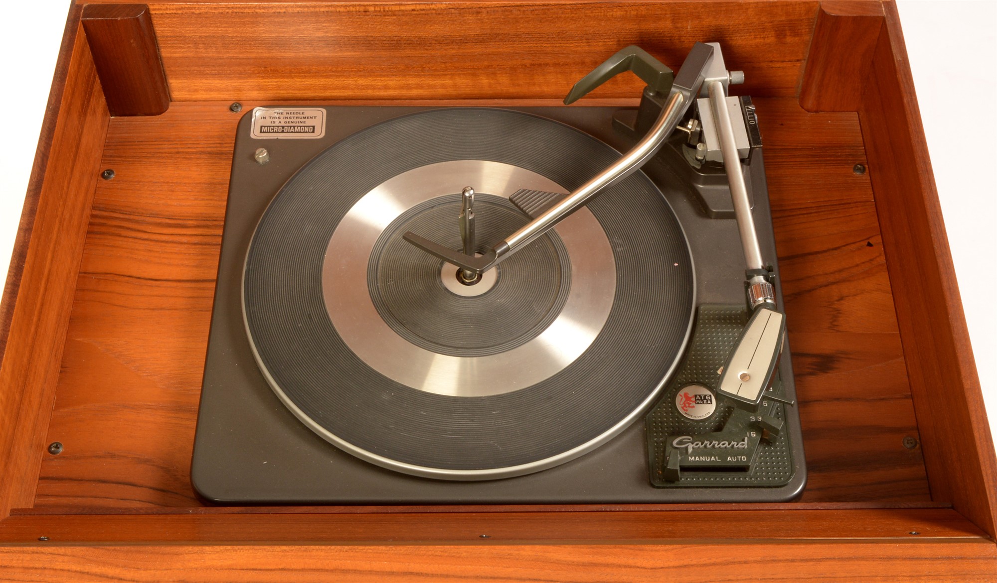 Lot 77 - Dynatron: a Garrard AT6 Mk. II A turntable,