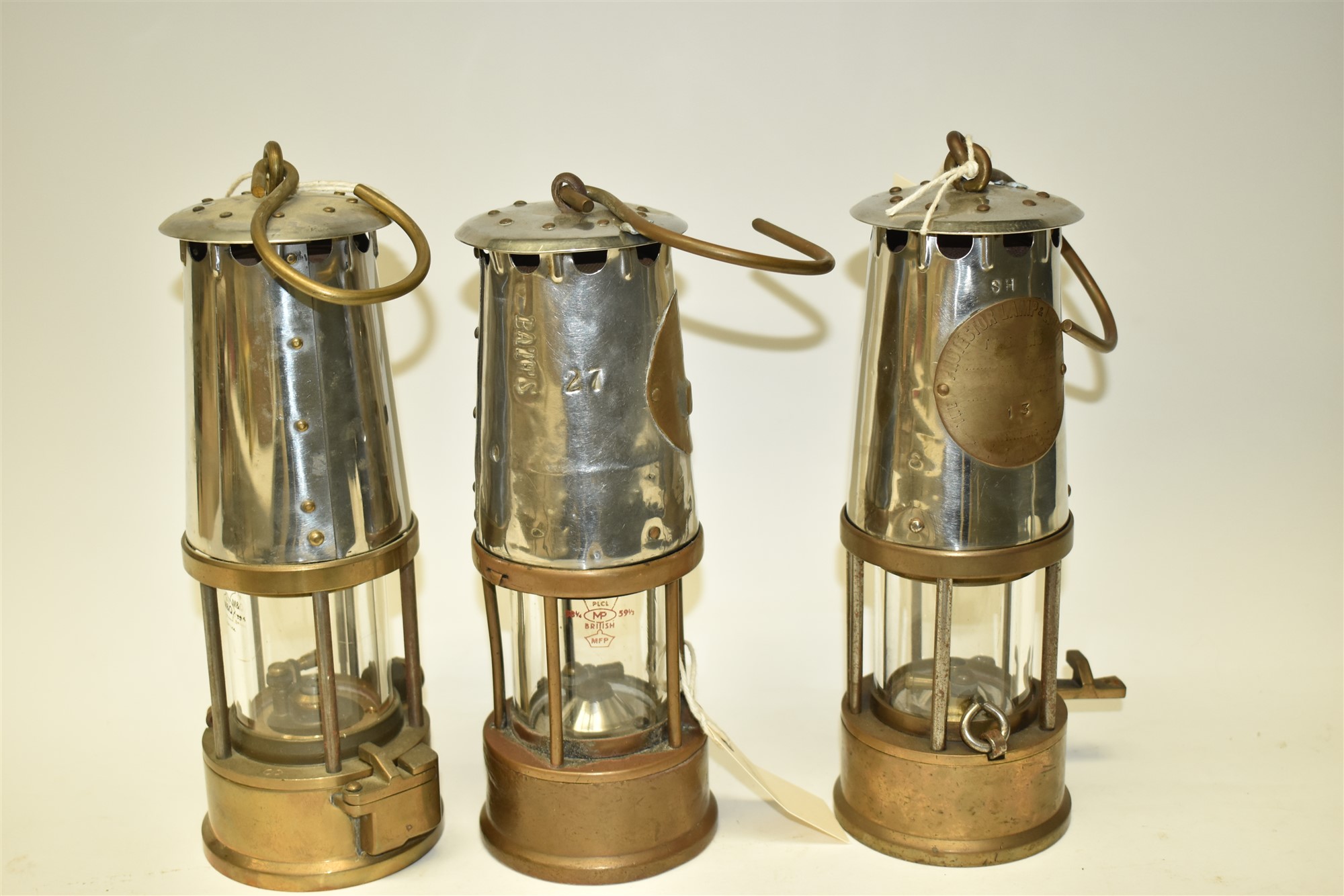 Lot 262 - Two Protector miner's lamps