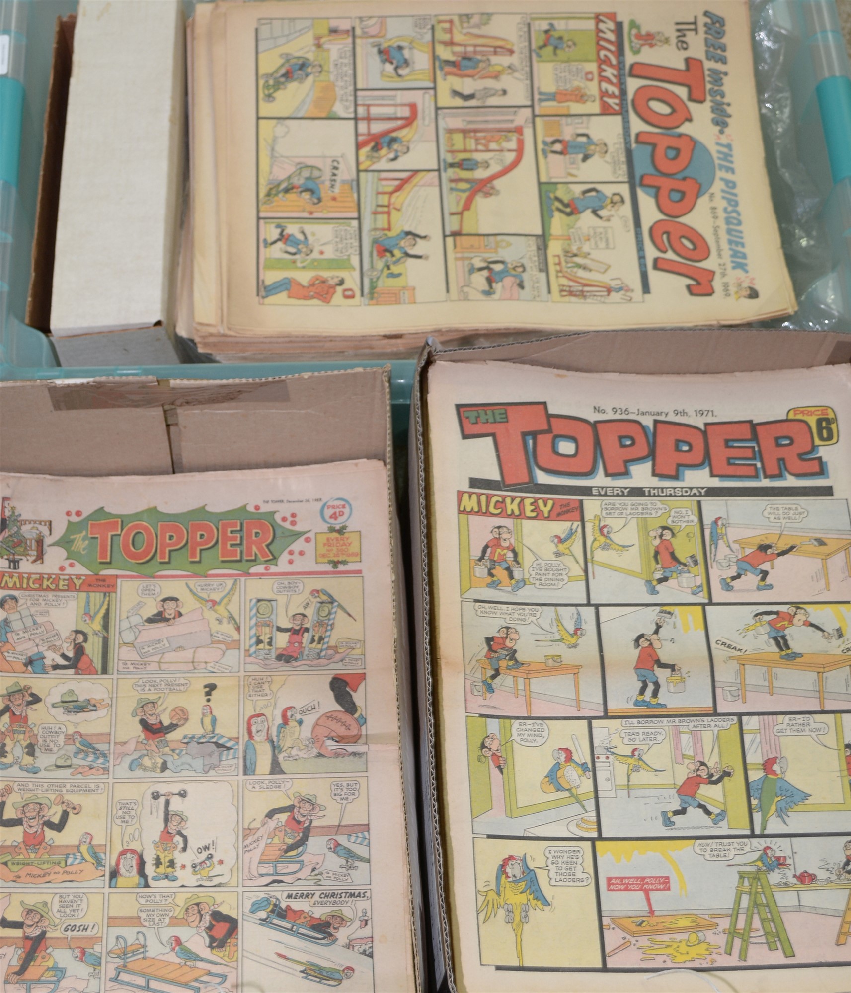 A collection of Topper comics, large - Auktionen & Preisarchiv