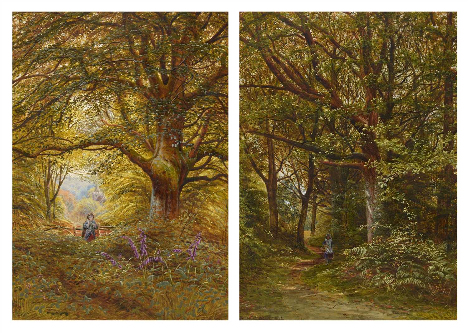 Lot 552 - Bonomi Edward Warren - watercolours.