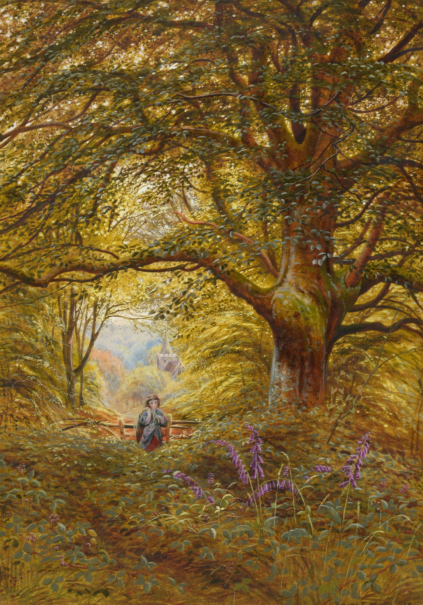 Lot 552 - Bonomi Edward Warren - watercolours.