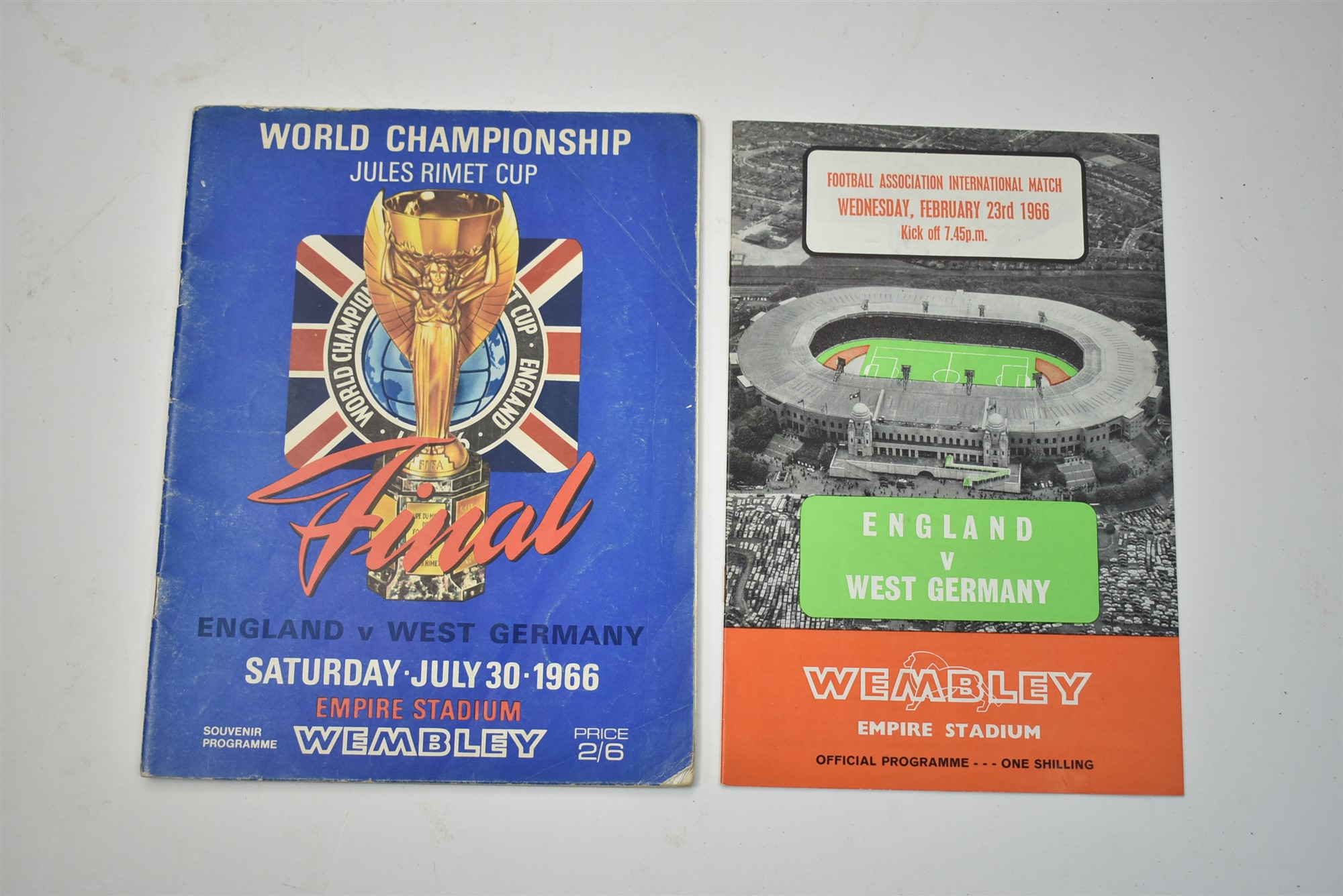 1966 World Cup final programme; and an - Auktionen & Preisarchiv