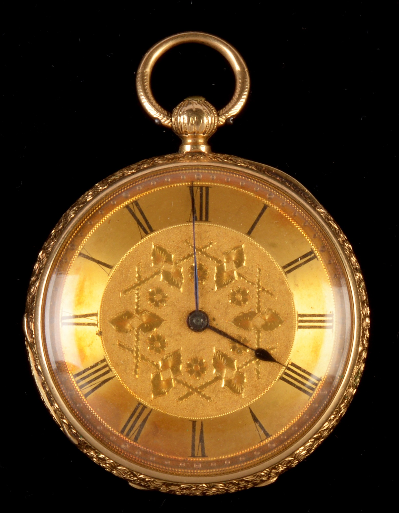 Lot 43 - Gold pocket watch