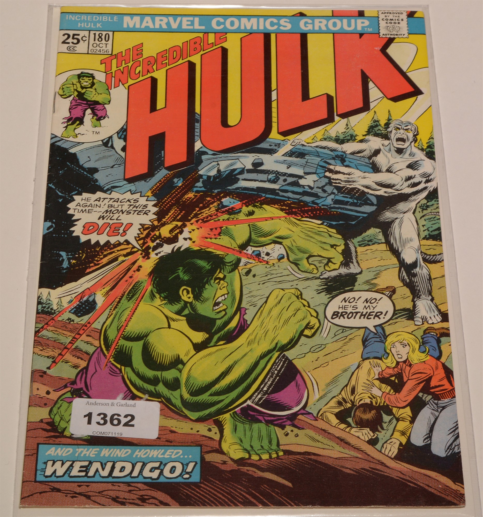 Lot 1362 - The Incredible Hulk