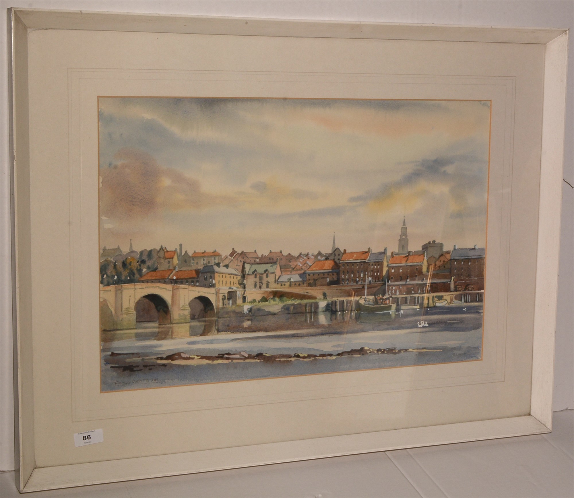 Lot 86 - Fred Stott - watercolour.