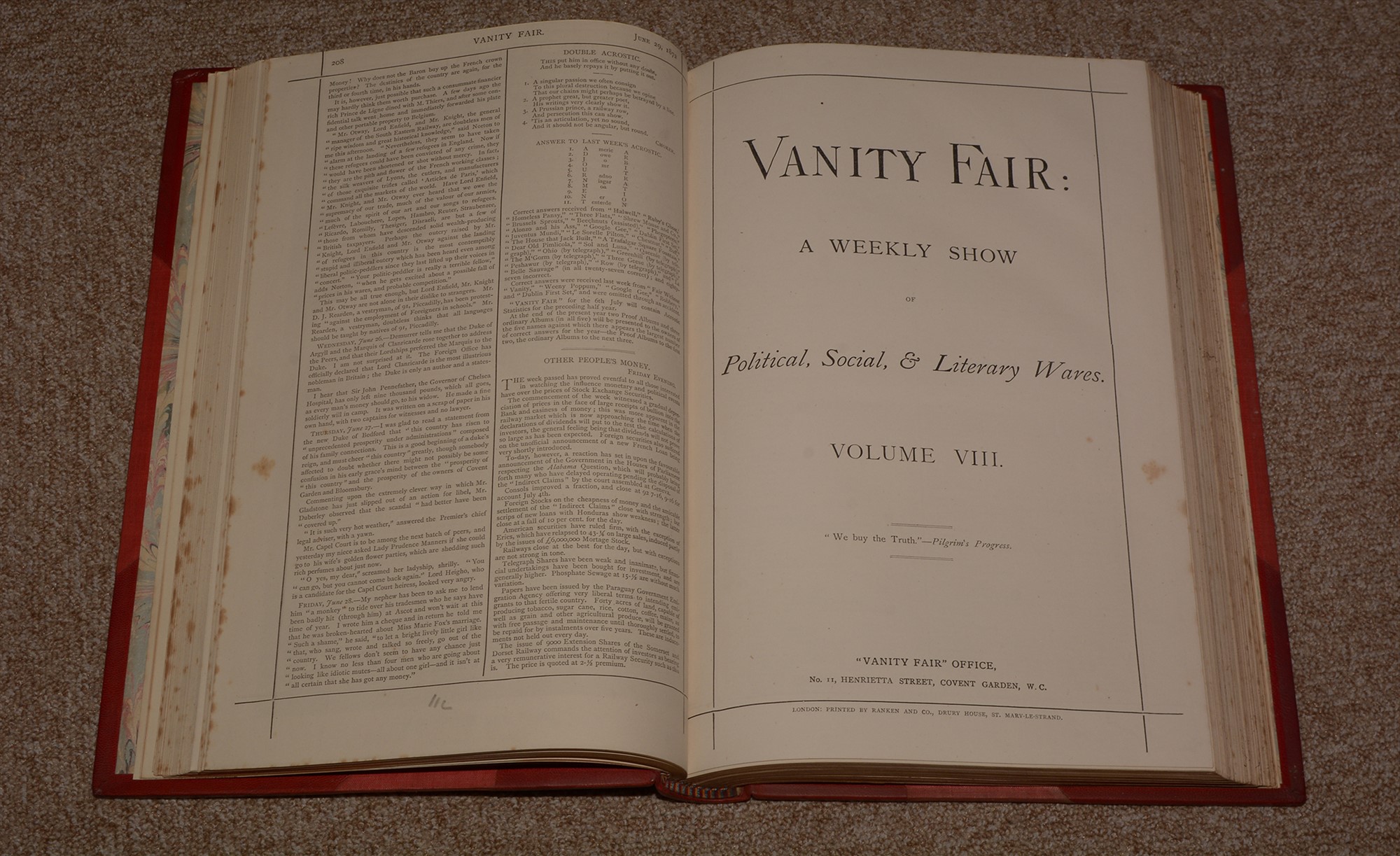 Lot 866 - Vanity Fair Books.