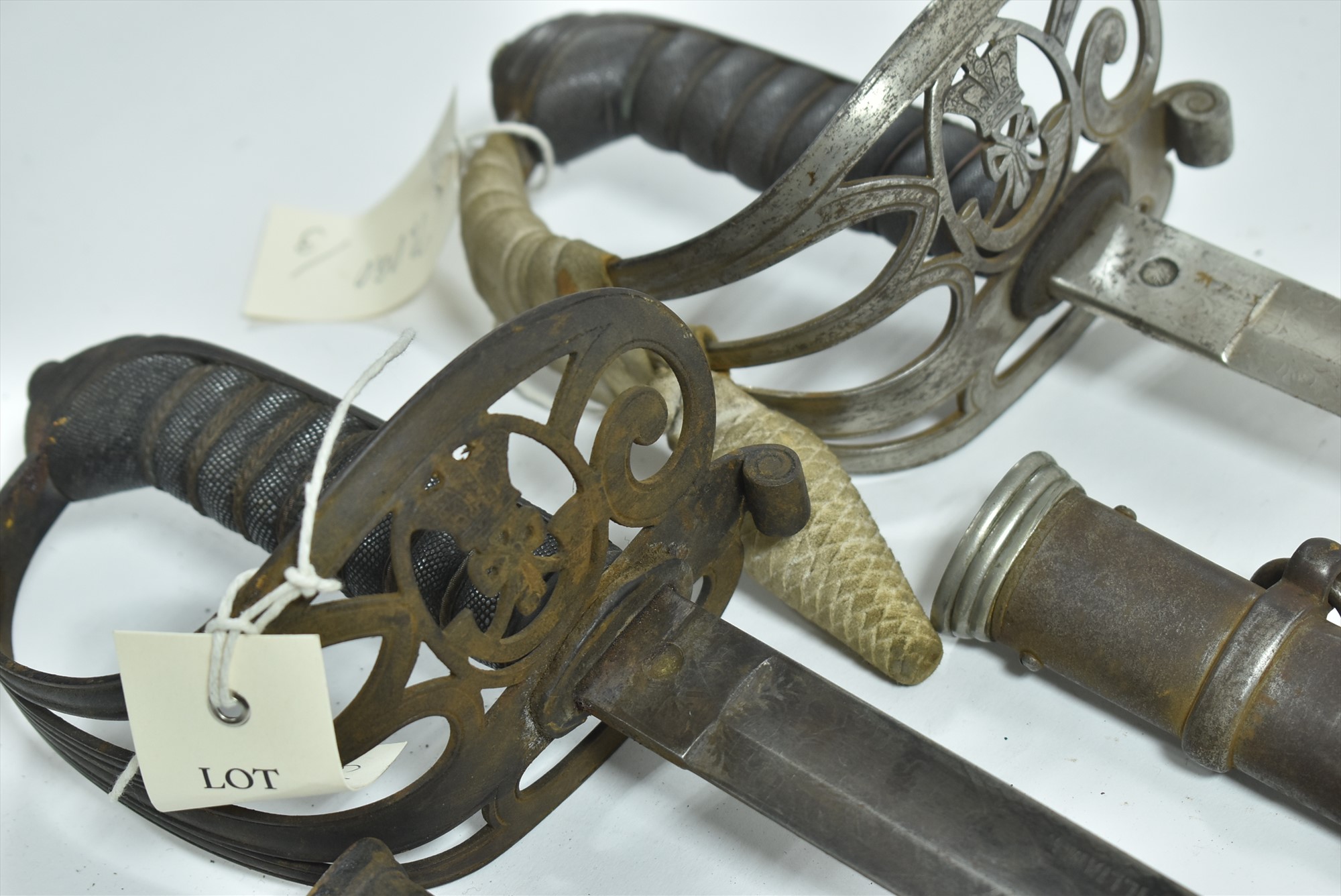 Lot 1197 - Two Rifle Brigade swords