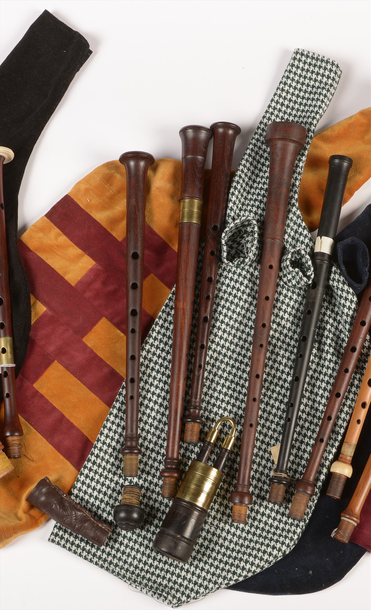 Lot 198 - Selection of twenty Border pipe and Scottish