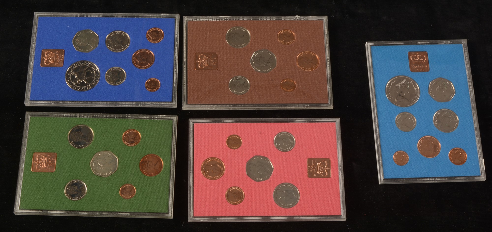 Lot 1102 - Royal Mint proof coin sets