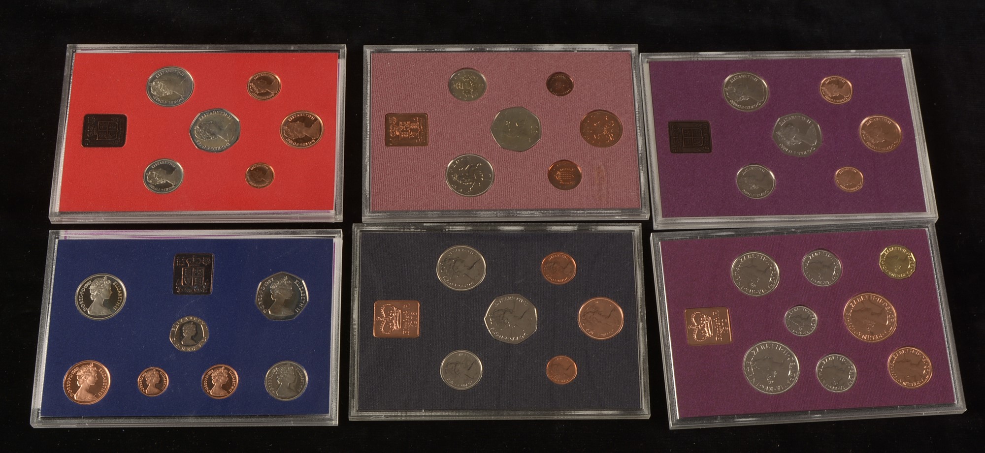 Lot 1102 - Royal Mint proof coin sets