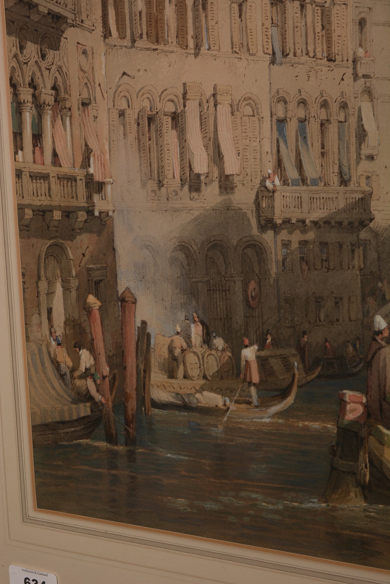 Lot 634 - Attributed to Samuel Prout - watercolour.