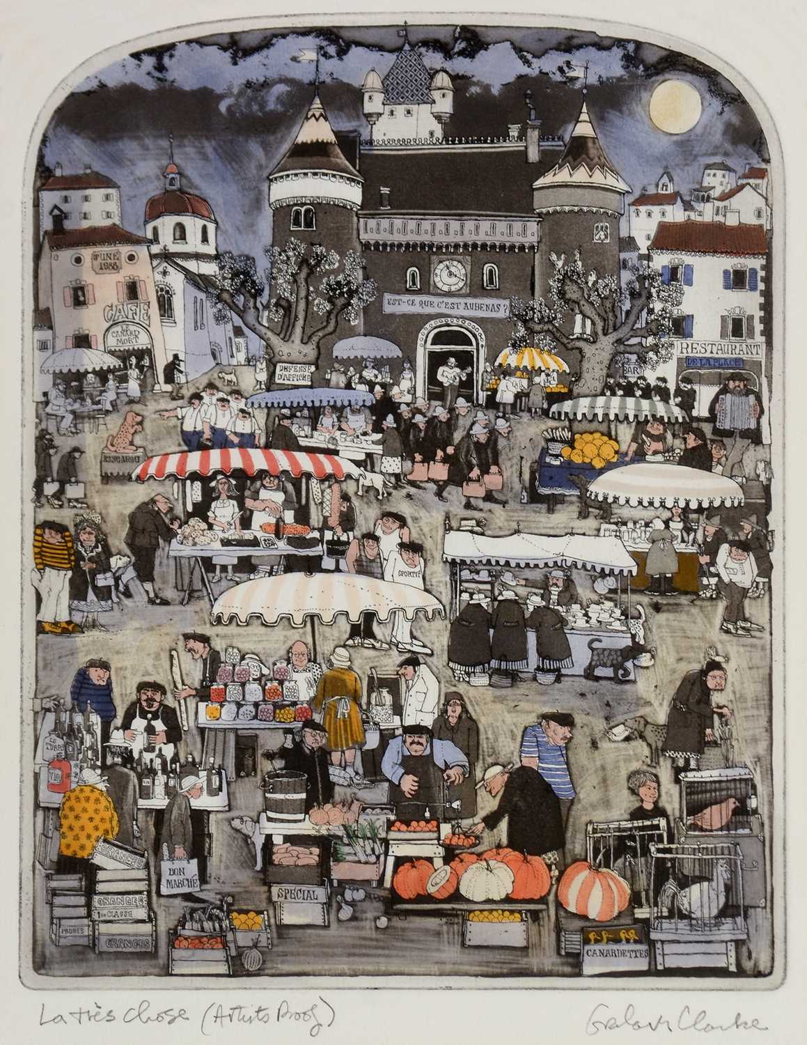 Lot 1318 - Graham Clarke - etching.