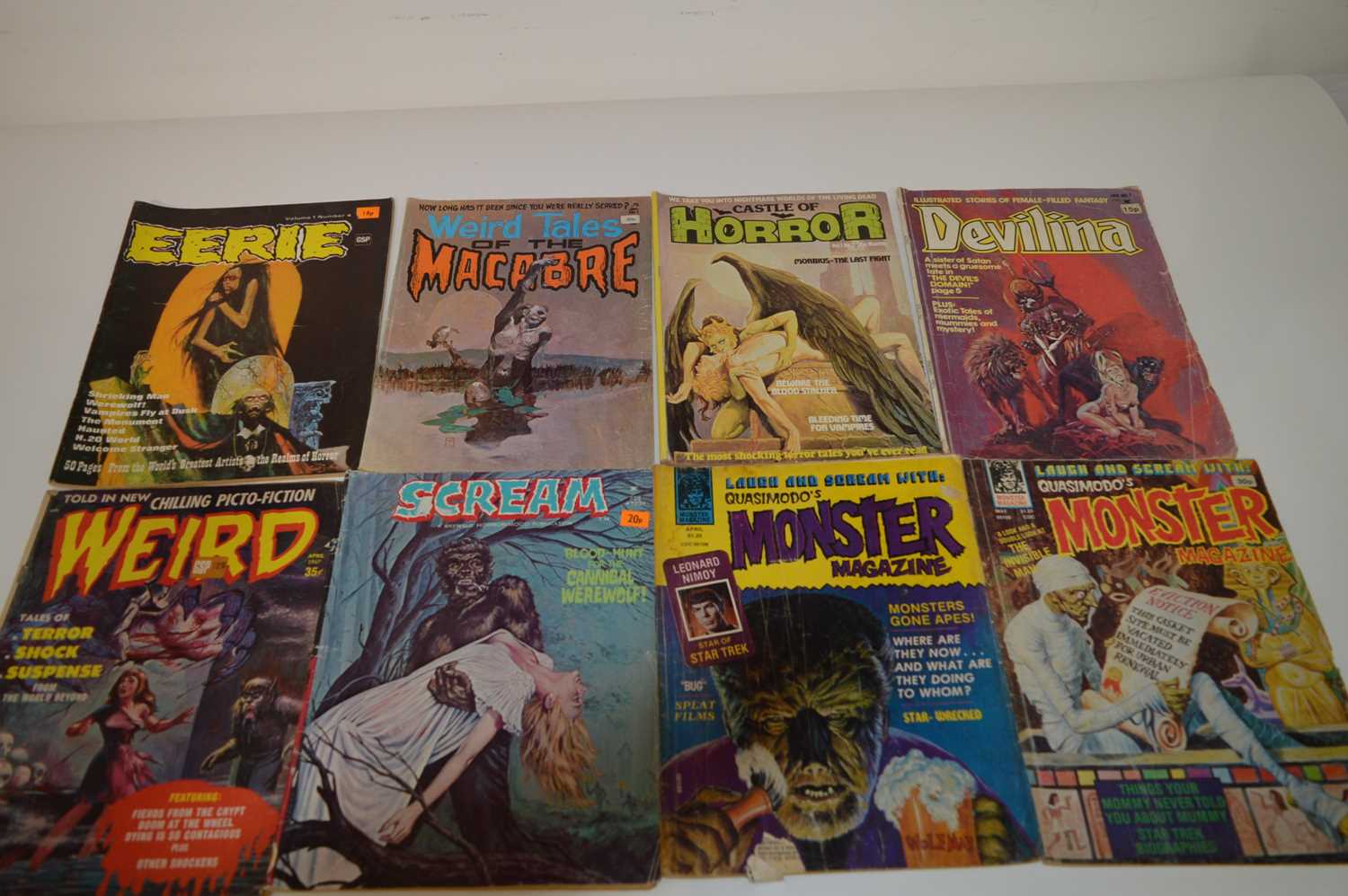 Lot 1343 - Quasimodo's Monster Magazine; and other