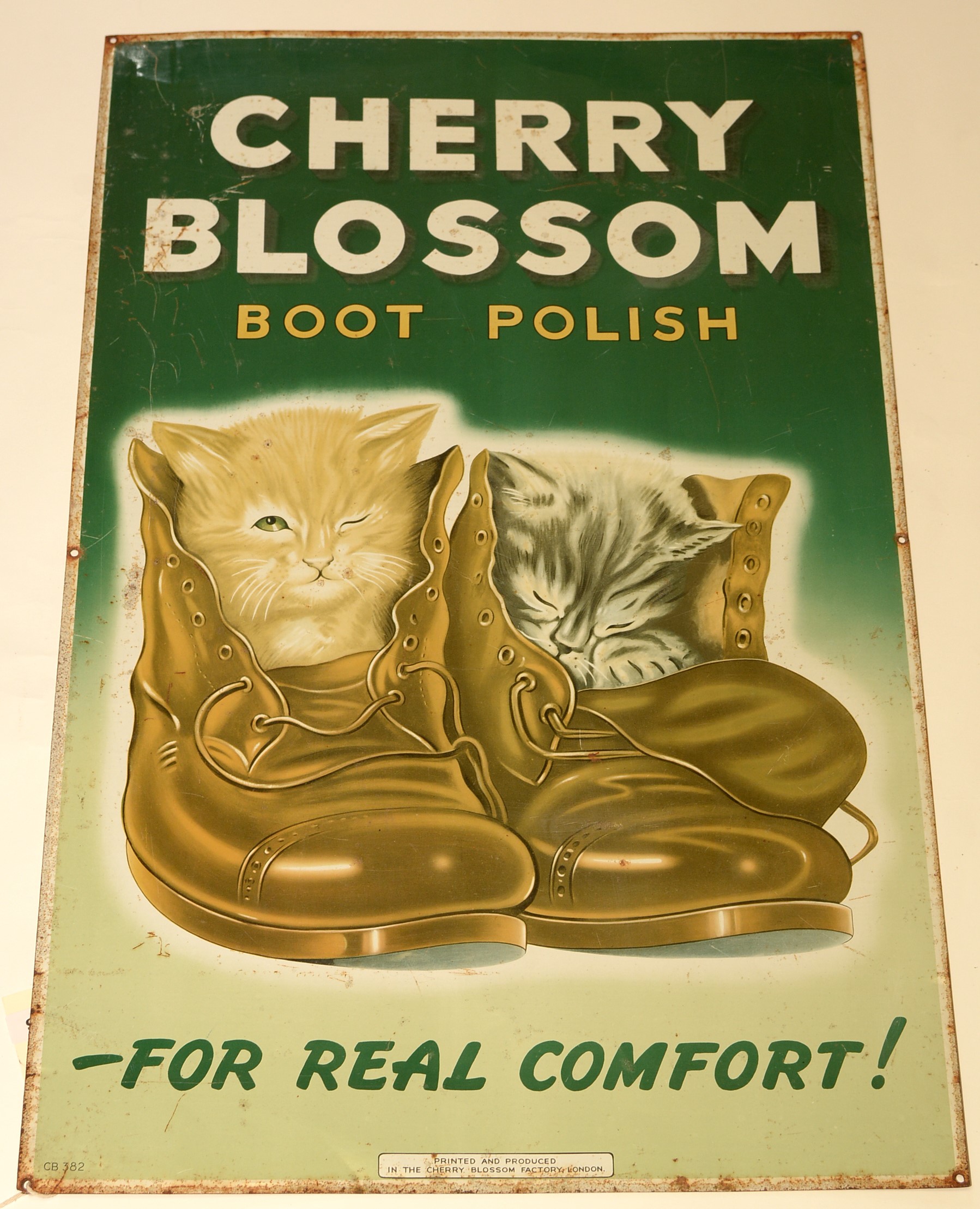 Lot 1115 - Cherry Blossom sign, and Hampshire Mineral