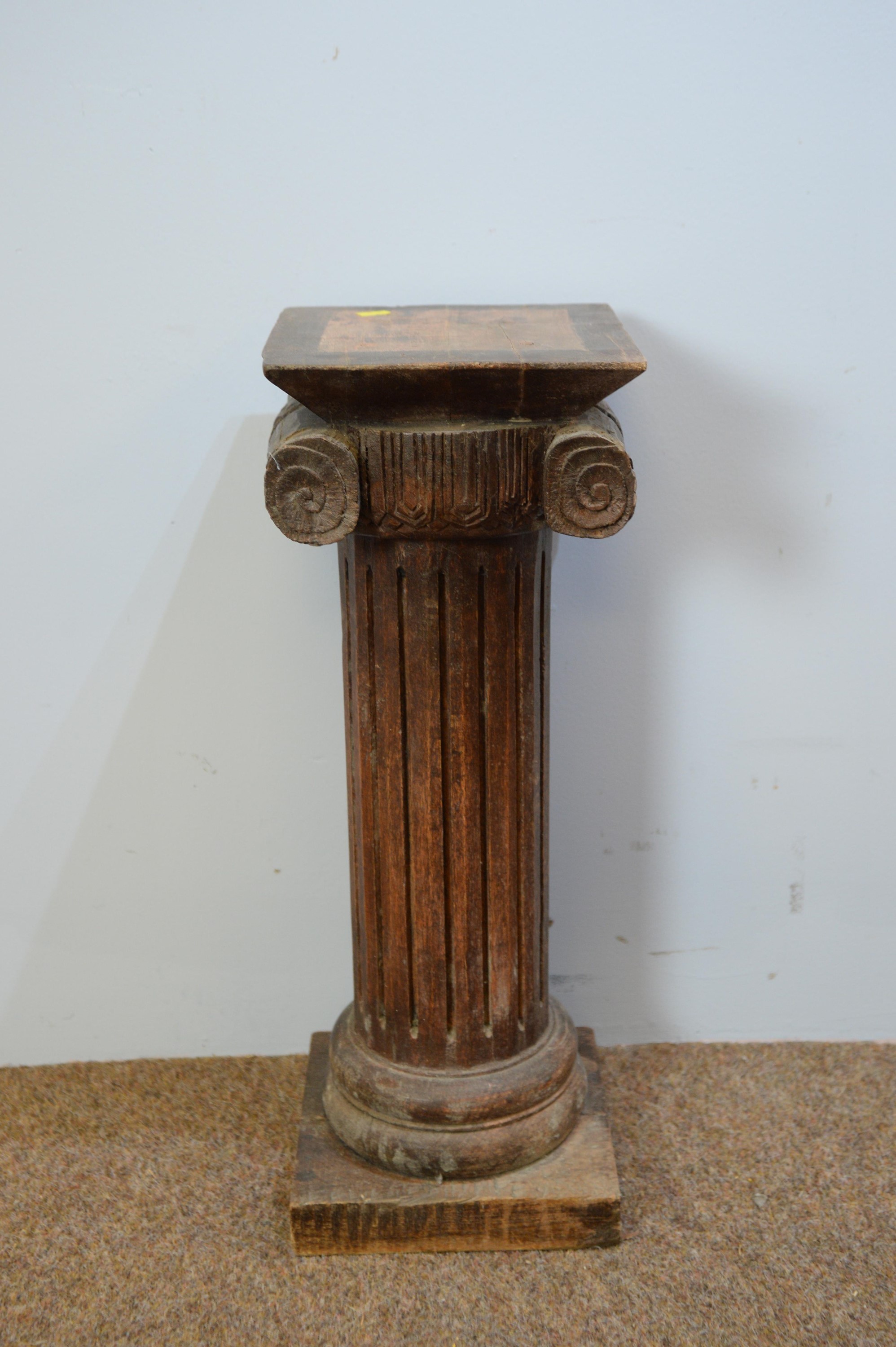 Lot 133 - Two Asian hardwood column stands.