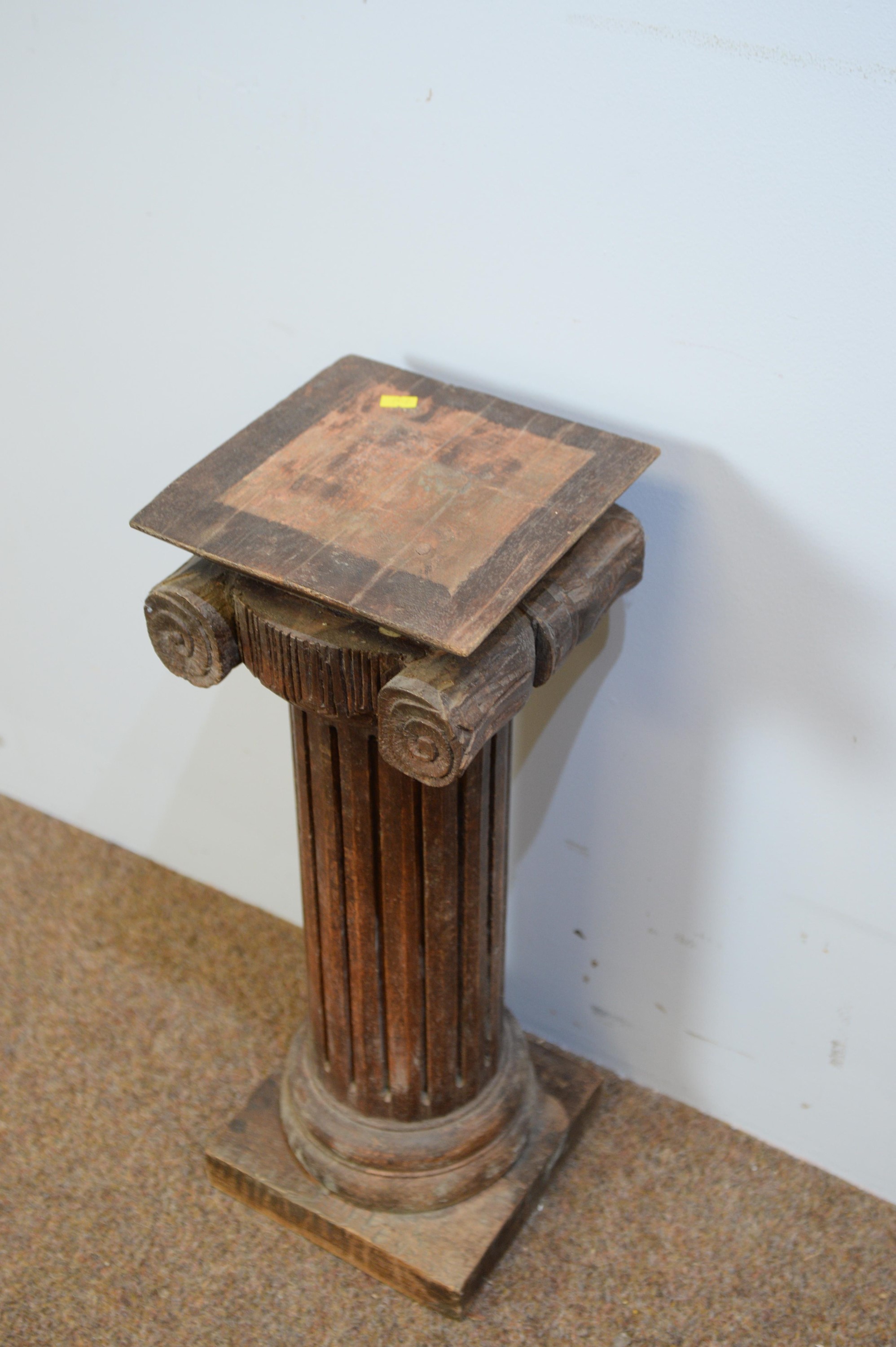 Lot 133 - Two Asian hardwood column stands.