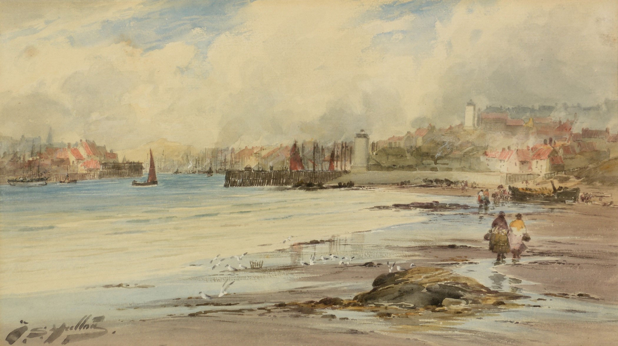 Lot 242 - Thomas Swift Hutton - watercolour.