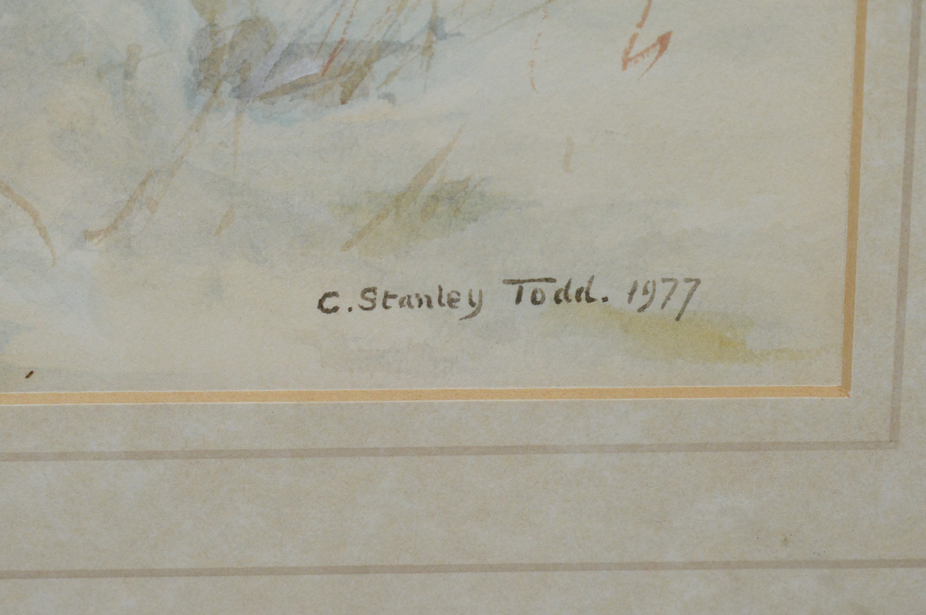 Lot 283 - Charles Stanley Todd - watercolour