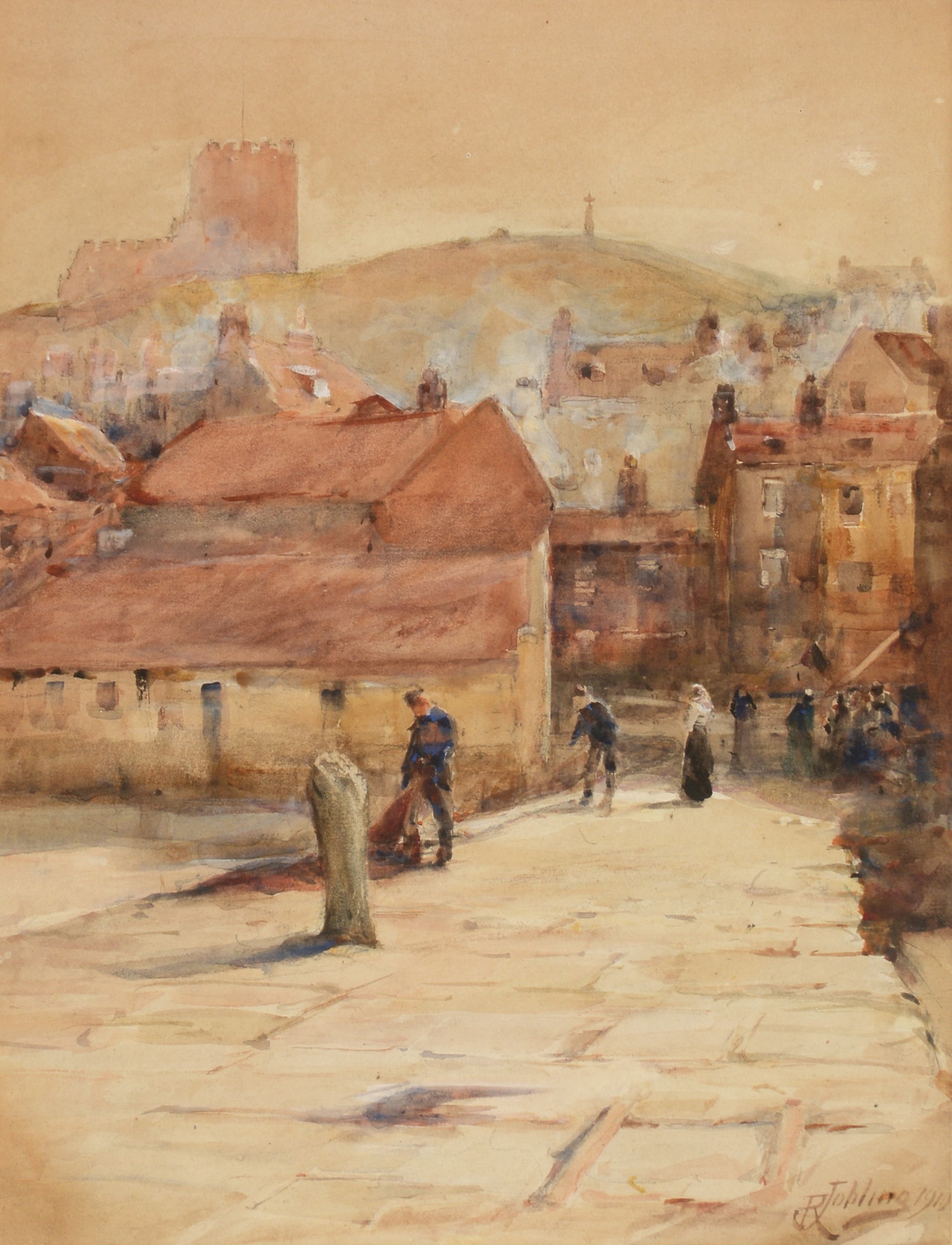 Lot 250 - Robert Jobling - watercolour.