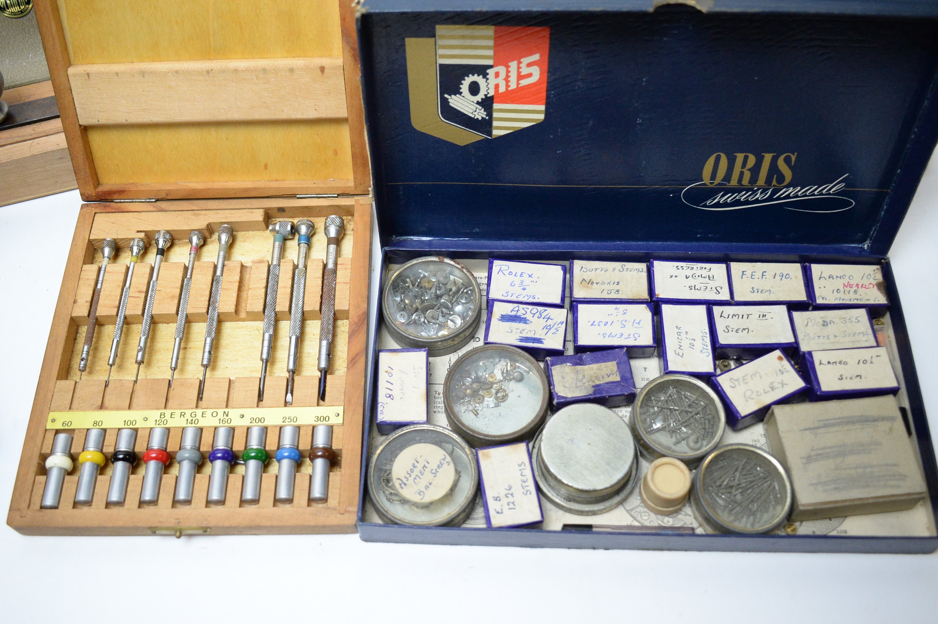 Lot 326 - Bergeon No. 5285C stacking tool; punches;